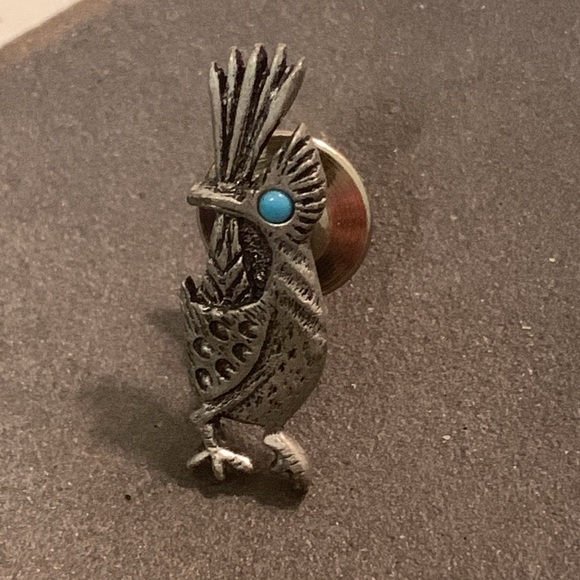 Jewelry | Vintage J Ritter Signed Road Runner Tie Pin With Turquoise ...